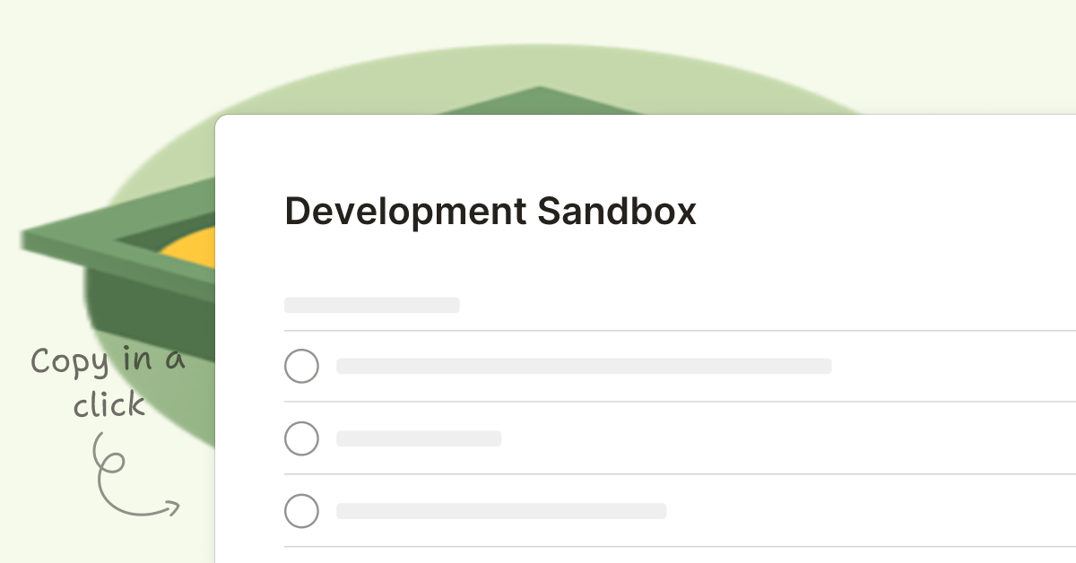 Development Sandbox - Templates | Todoist
