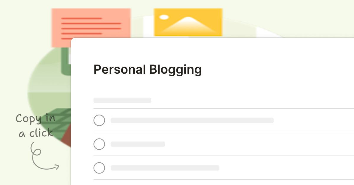 Personal Blogging - Templates | Todoist