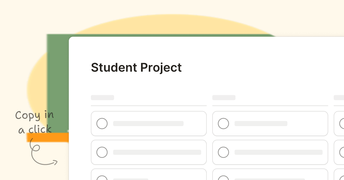 Student Project - Templates | Todoist