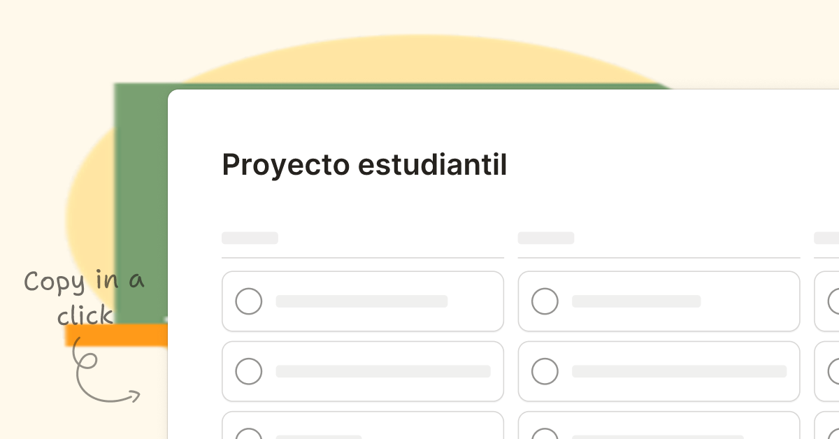 Proyecto estudiantil - Plantillas | Todoist