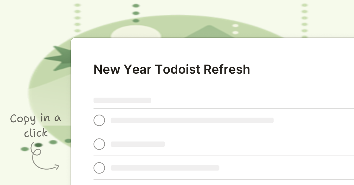 To-do list refresh | Todoist