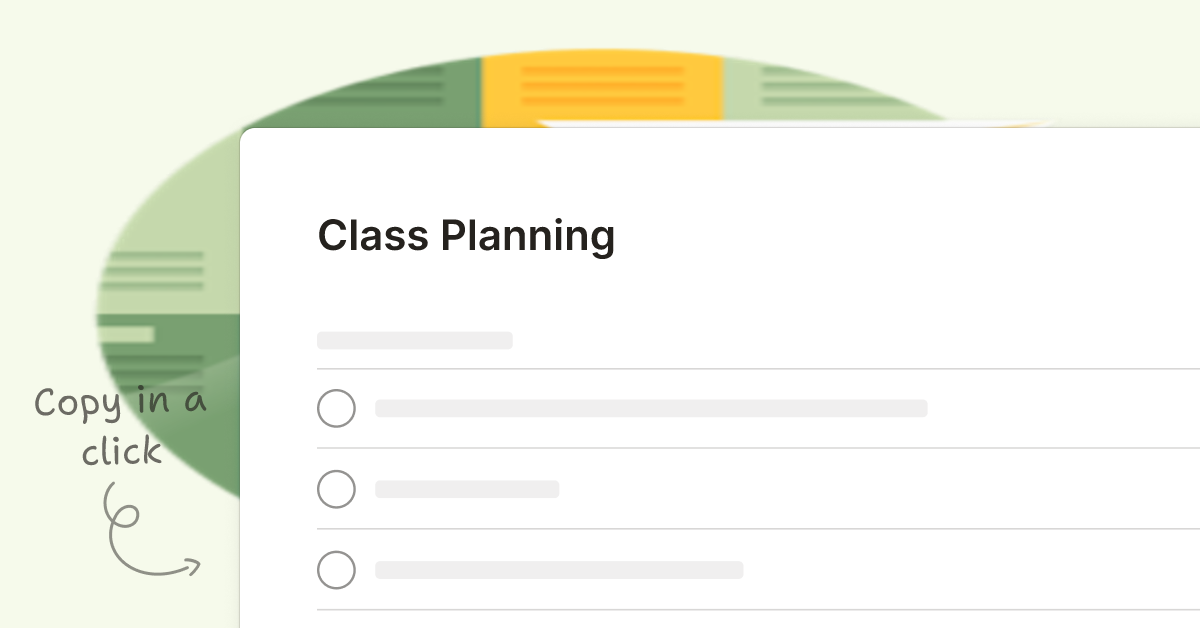 Class Planning - Templates | Todoist