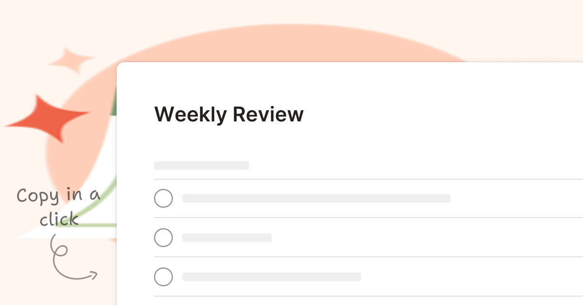 Free Weekly Review Template for 2024