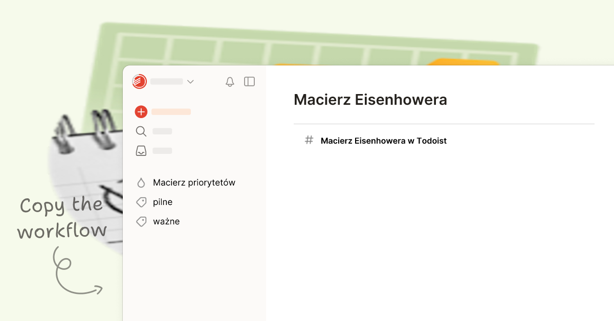 Konfiguracja Macierzy Eisenhowera | Todoist