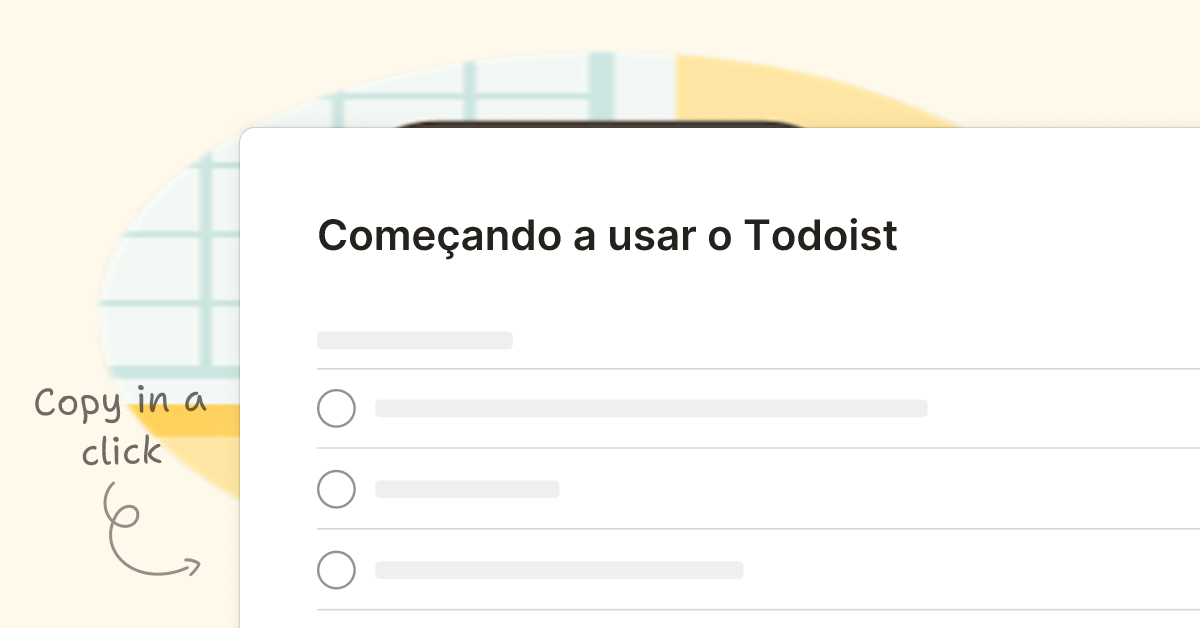Iniciando no Todoist - Modelos | Todoist