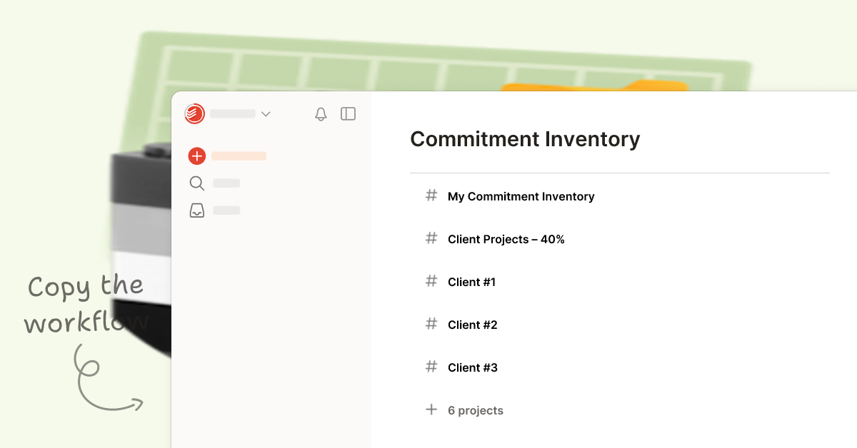 Commitment Inventory Setup | Todoist